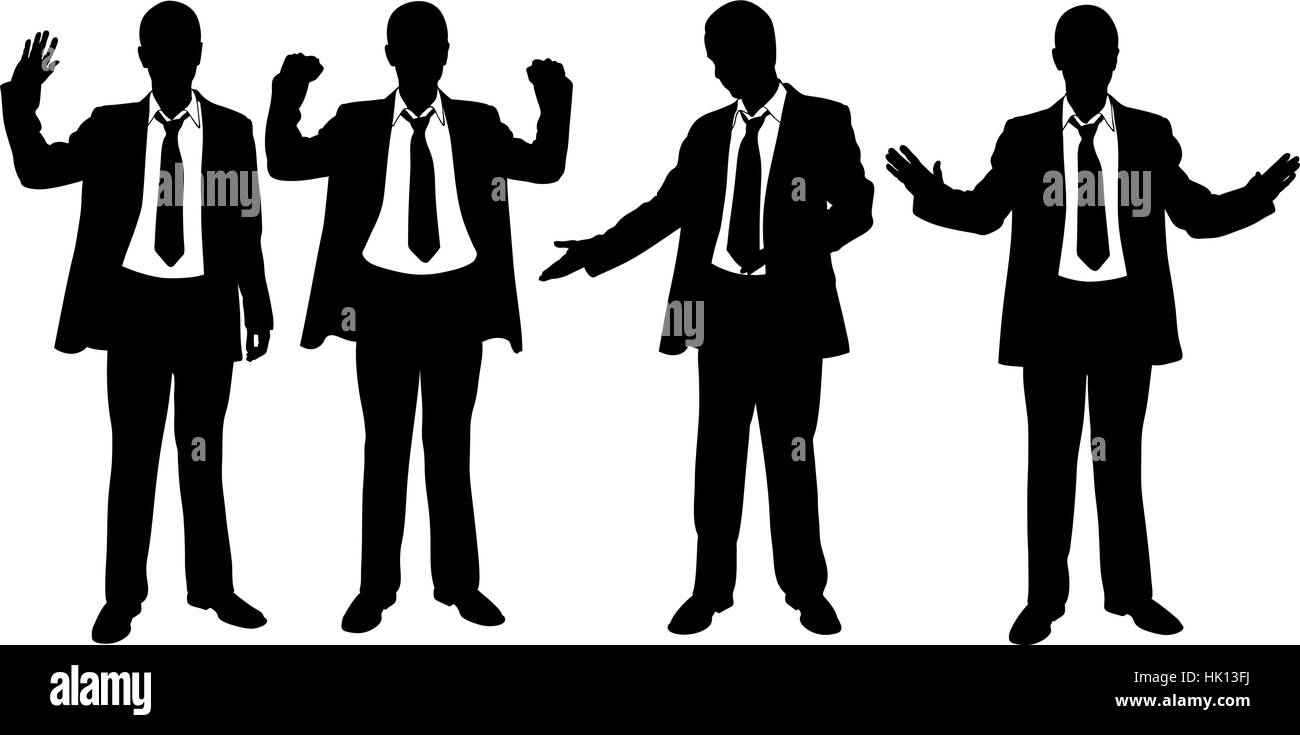 Male hand gestures vector Black and White Stock Photos & Images - Alamy