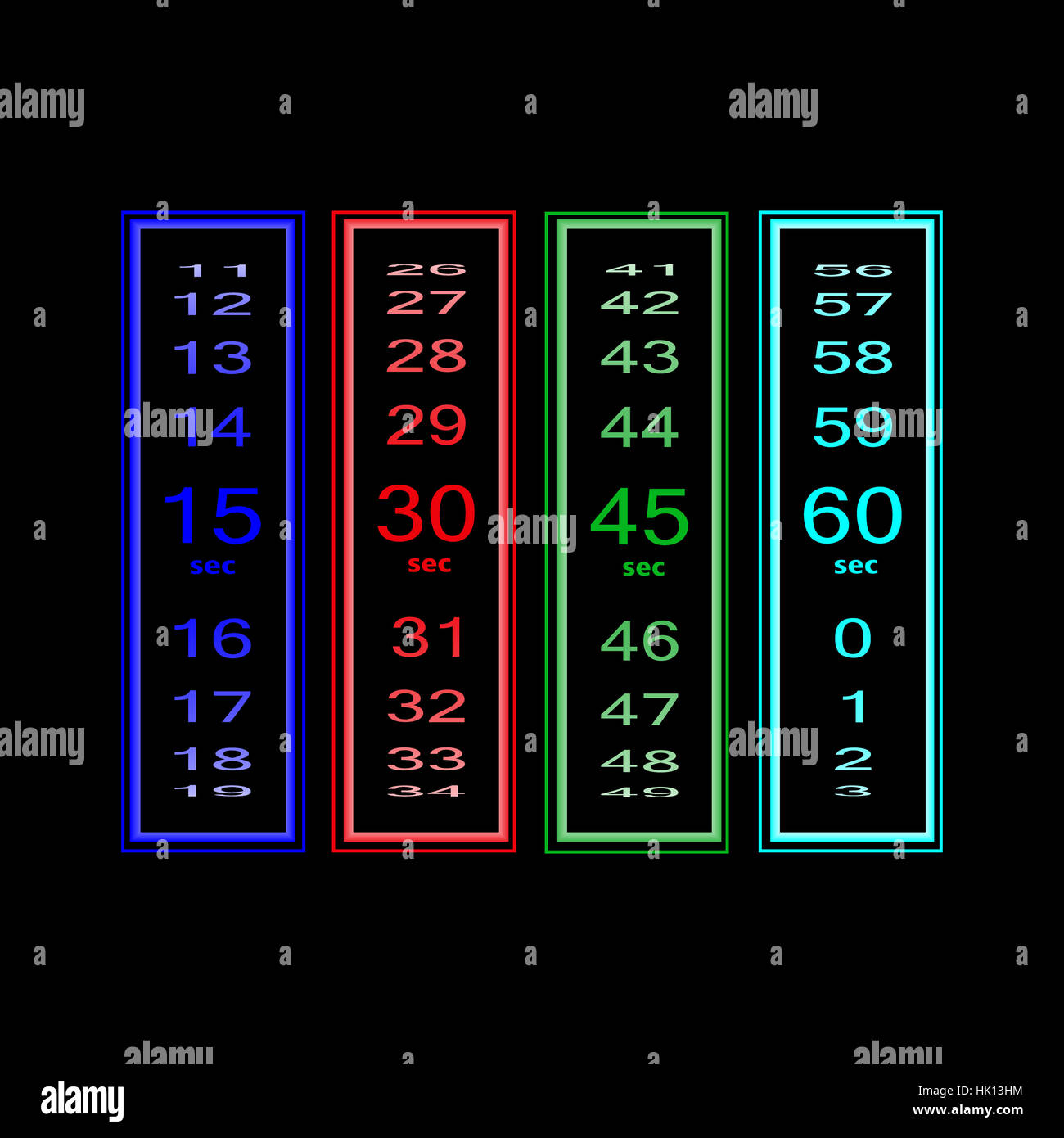 Seconds count hi-res stock photography and images - Alamy