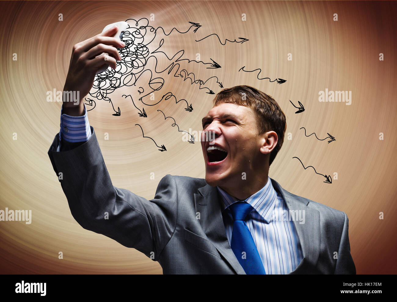 Furiously shouting hi-res stock photography and images - Alamy