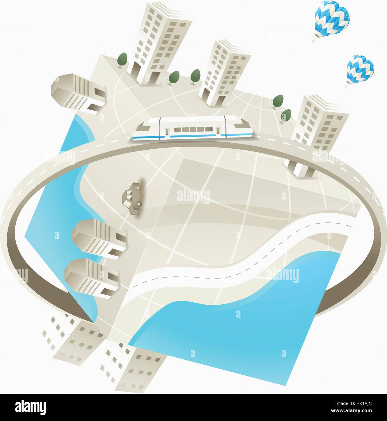 Traffic feature Cut Out Stock Images & Pictures - Alamy