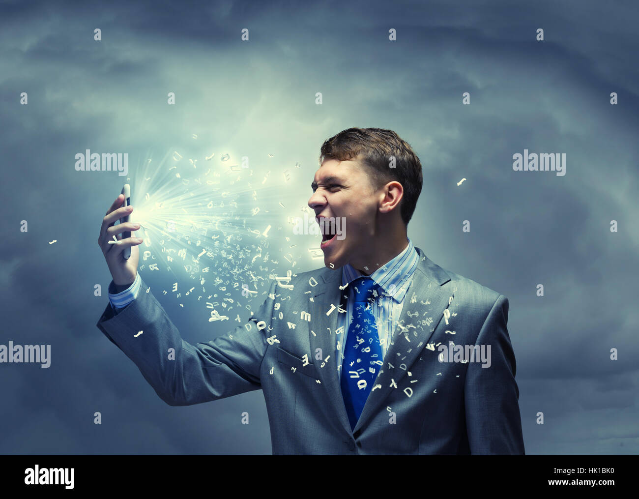 Furiously shouting hi-res stock photography and images - Alamy