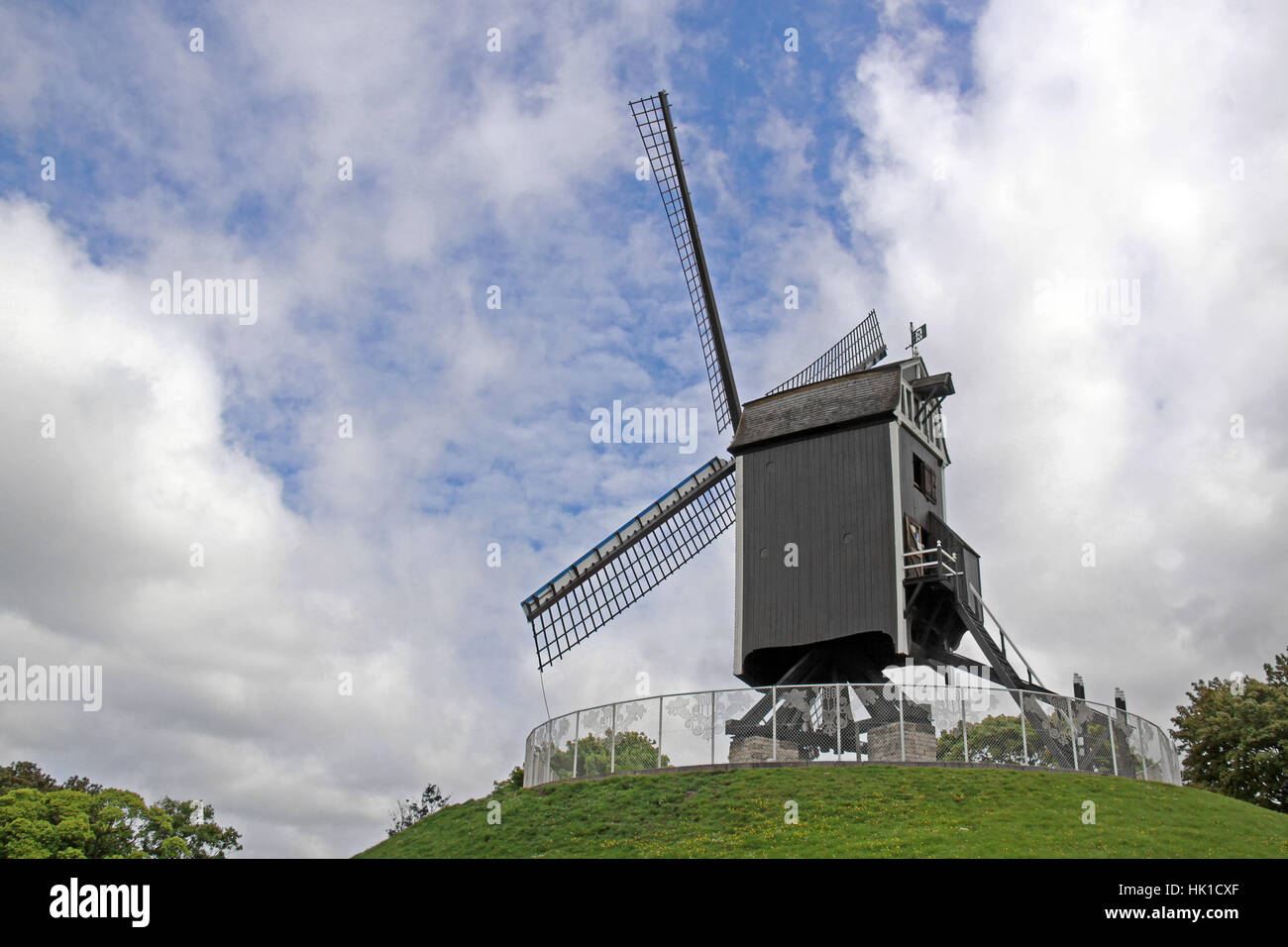 windmill, flanders, bruges, hill, belgium, windmill, world cultural ...