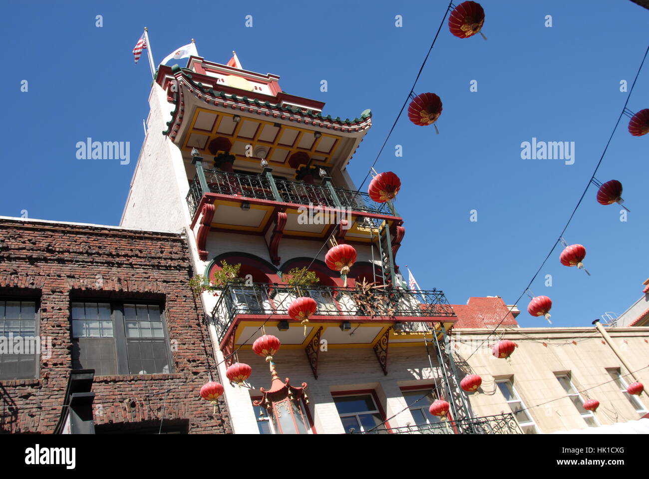 usa, california, america, chinese, district, blue, house, building ...