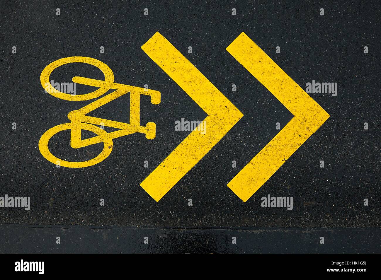 sign, signal, asphalt, road, bike, bicycle, cycle, street, pictogram ...