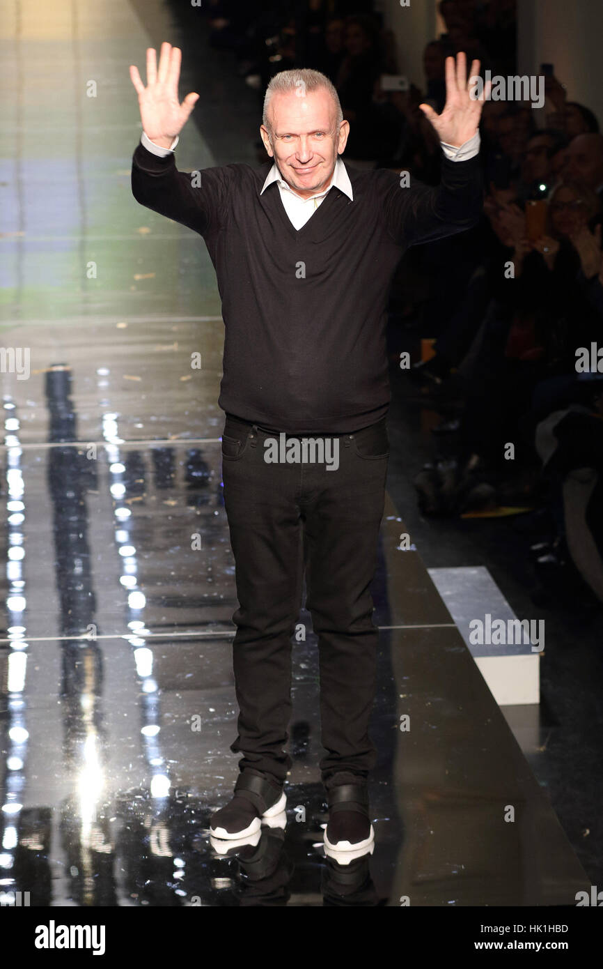 Paris, France. 25th Jan, 2017. French designer Jean Paul Gaultier ...