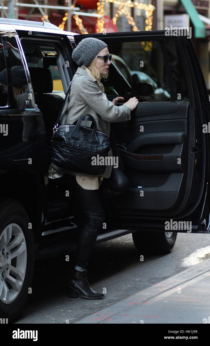 New York, NY, USA. 25th Jan, 2017. Cate Blanchett, arriving to THE ...