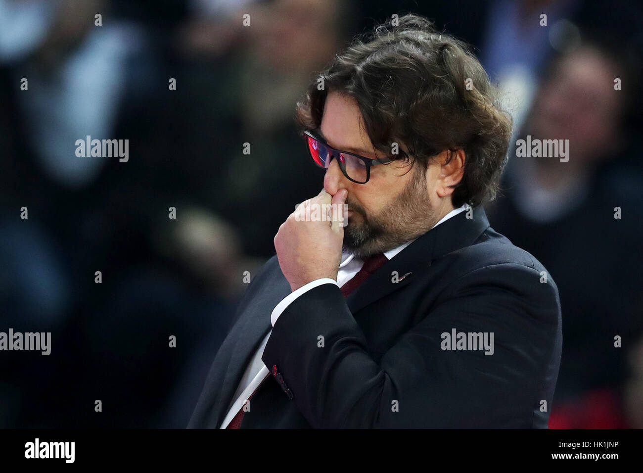 Nuremberg, Germany. 25th Jan, 2017. Andrea Trinchieri, headcoach of ...