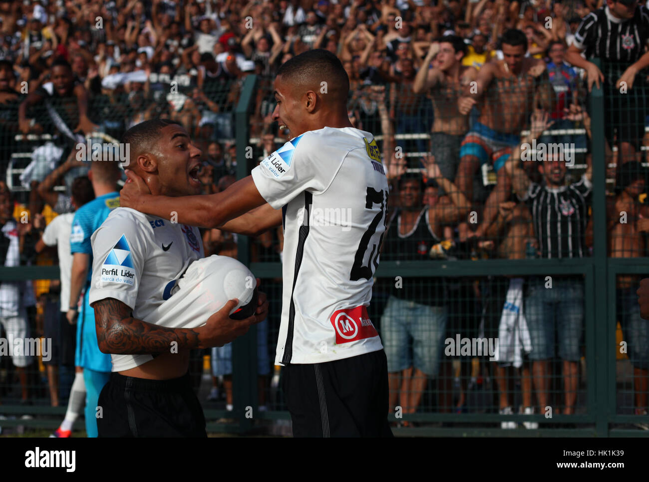 Sao Paulo, Brazil. 25th Jan, 2017. BATATAIS Vs. CORINTHIANS. Players ...
