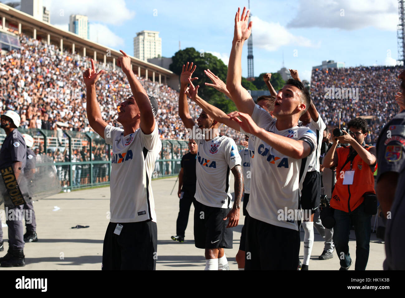Sao Paulo, Brazil. 25th Jan, 2017. BATATAIS Vs. CORINTHIANS. Players ...