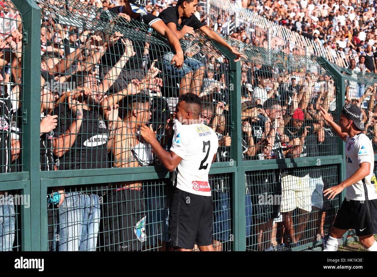 Sao Paulo, Brazil. 25th Jan, 2017. BATATAIS Vs. CORINTHIANS. Players ...