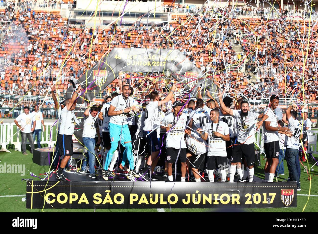 Sao Paulo, Brazil. 25th Jan, 2017. BATATAIS Vs. CORINTHIANS. Players ...