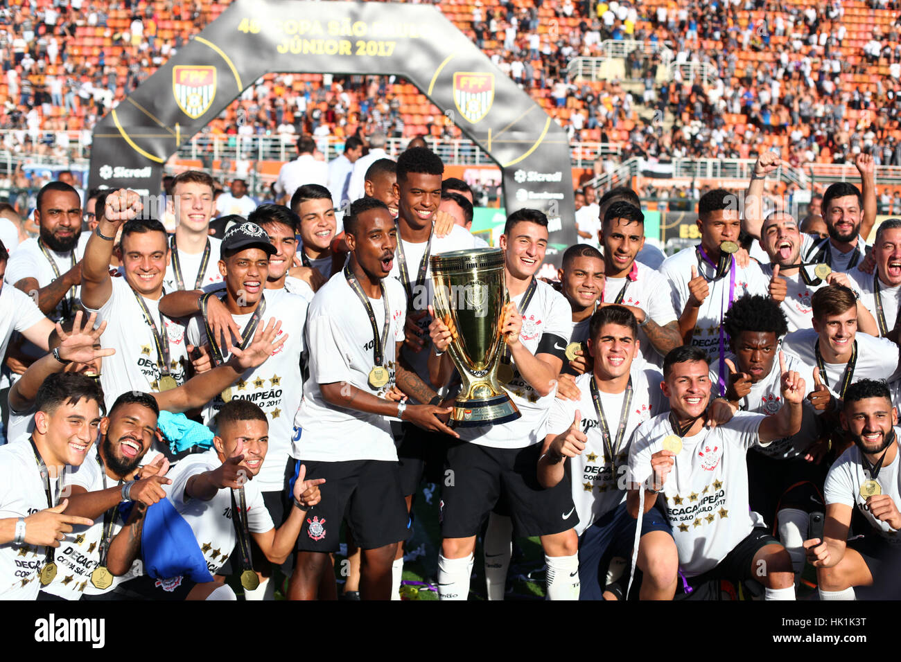 Sao Paulo, Brazil. 25th Jan, 2017. BATATAIS Vs. CORINTHIANS. Players ...