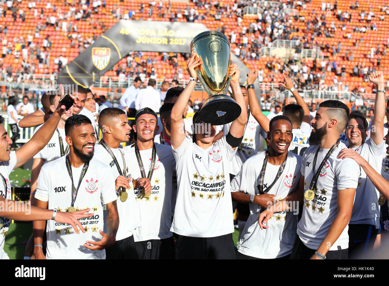 Sao Paulo, Brazil. 25th Jan, 2017. BATATAIS Vs. CORINTHIANS. Players ...