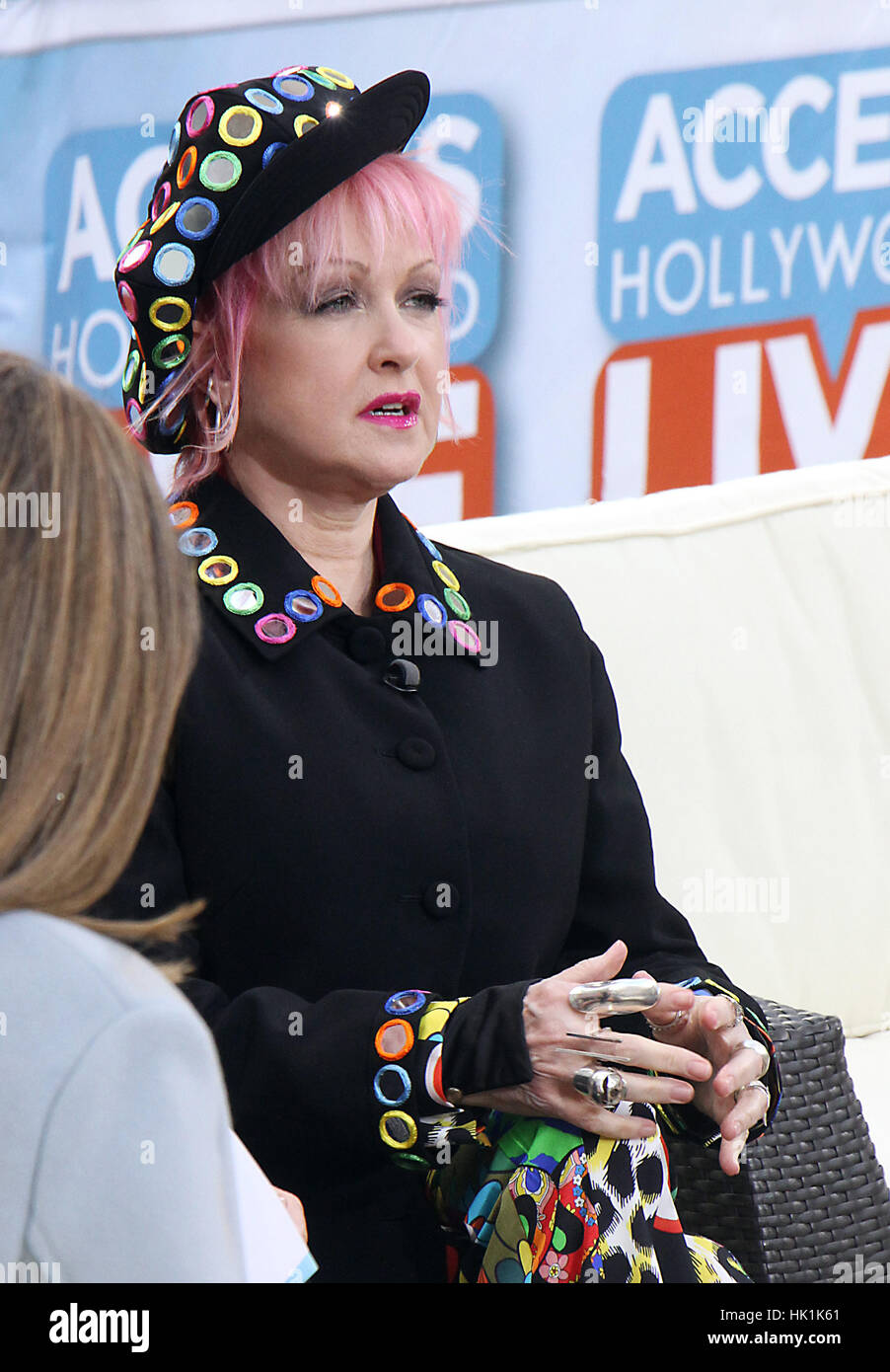 New York, USA. 25th Jan, 2017. Cyndi Lauper pictured on the set of ...