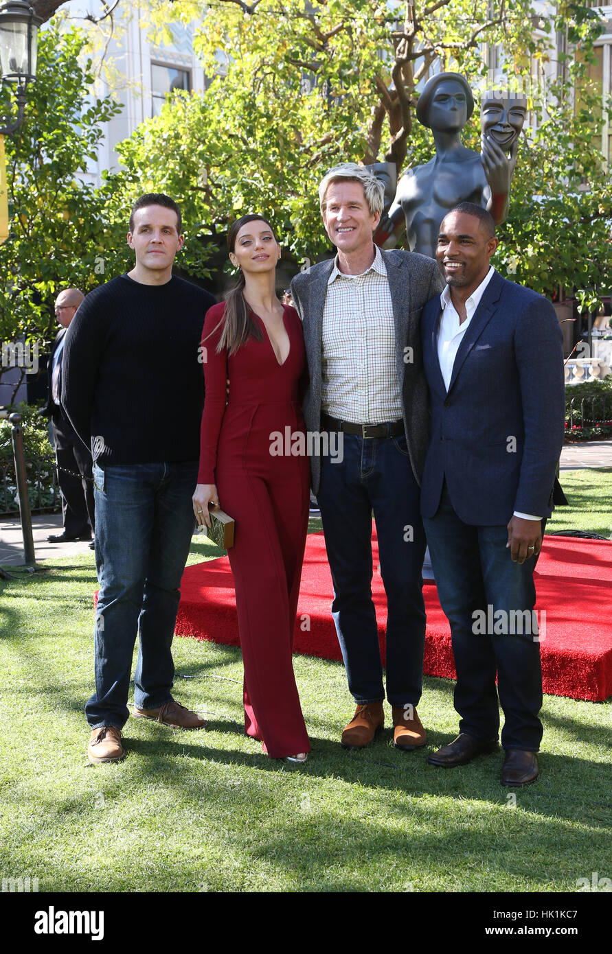 Los Angeles, USA. 25th Jan, 2017. Woody Schultz, Angela Sarafyan ...