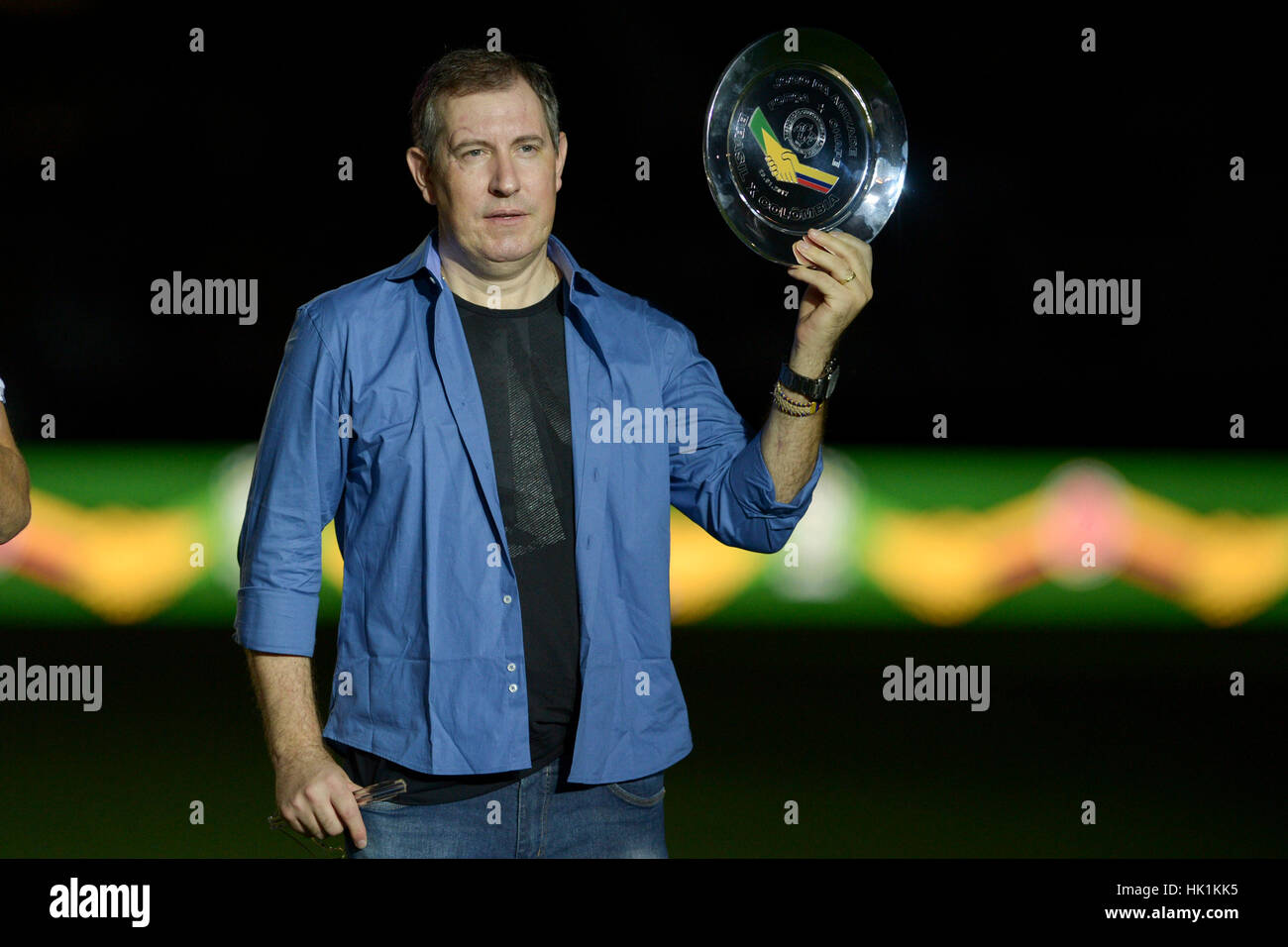 Rio De Janeiro, Brazil. 25th Jan, 2017. Rafael Henzel honored during ...