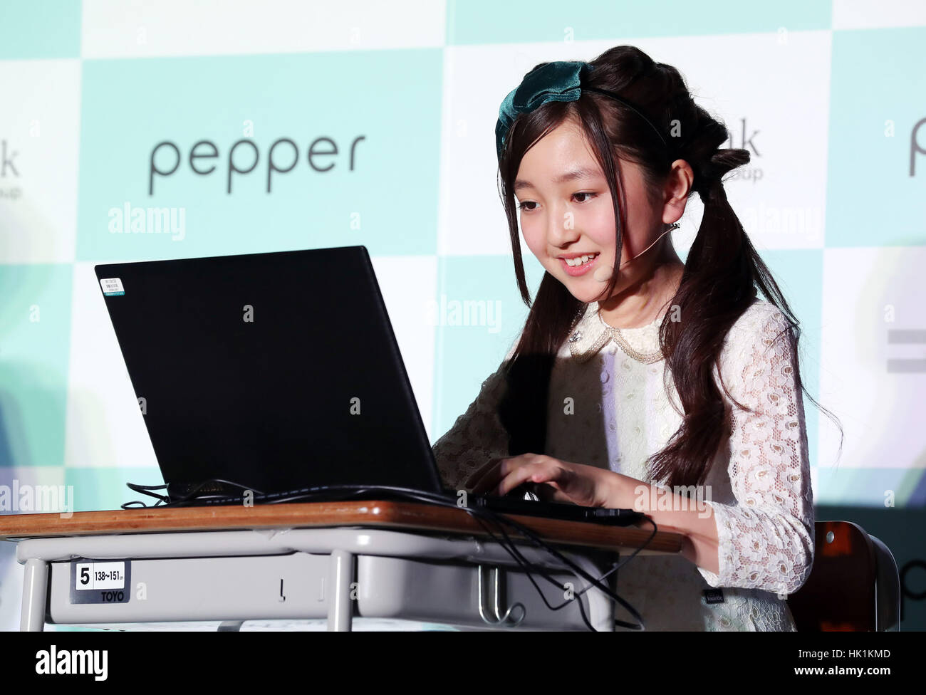 Tokyo, Japan. 25th Jan, 2017. 12-yea-old Japanese actress Kanon Tani ...