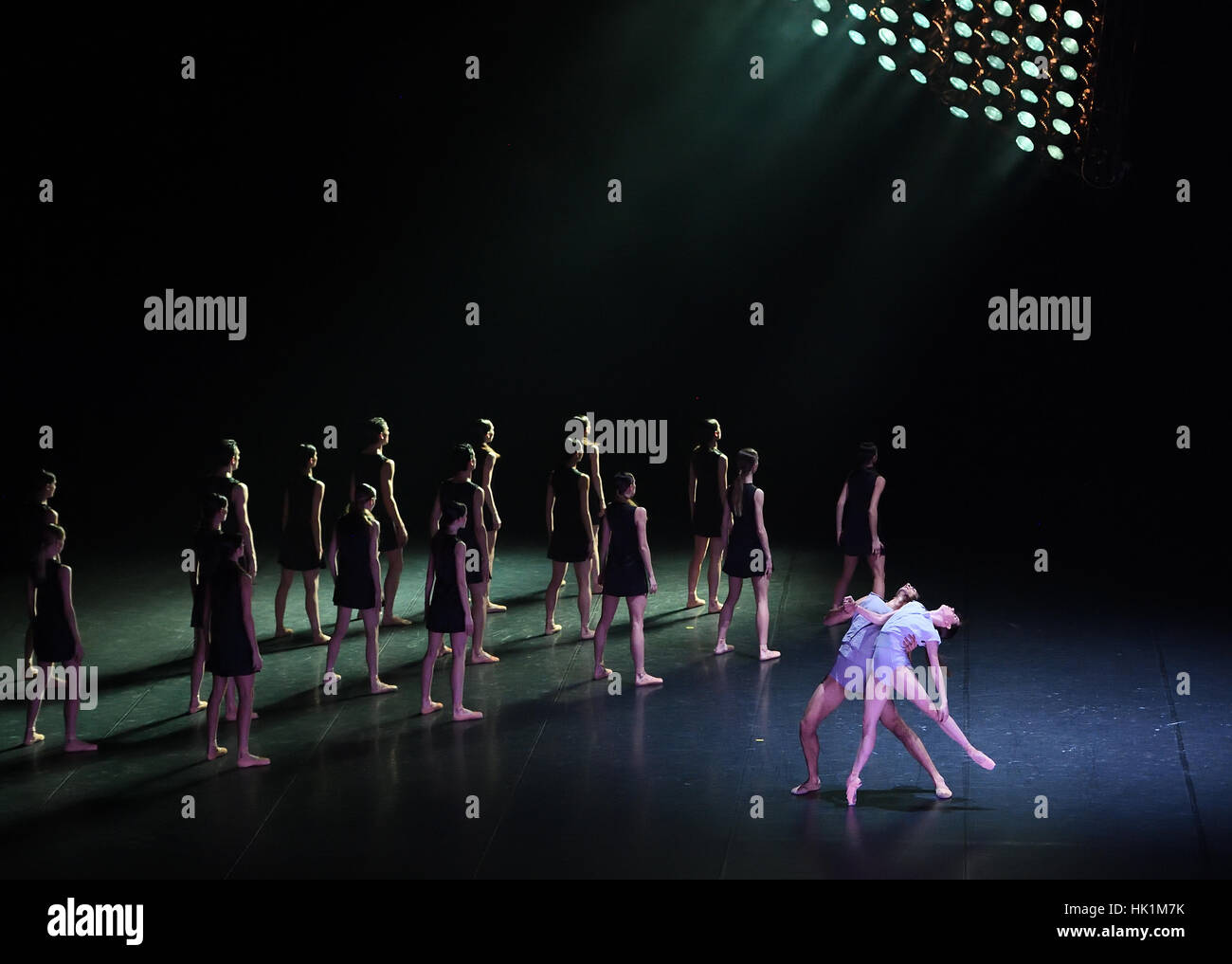 Stuttgart, Germany. 03rd Feb, 2017. Elisa Badenes and Constantine Allen ...