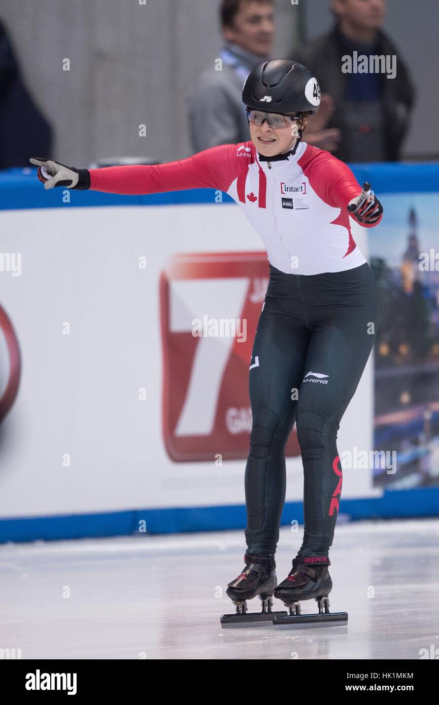 Dresden, Germany. 04th Feb, 2017. Canadian skater Kim Boutin in action ...