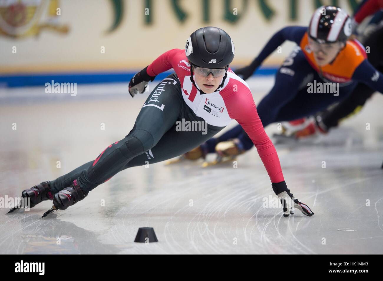 Dresden, Germany. 04th Feb, 2017. Canadian skater Kim Boutin in action ...