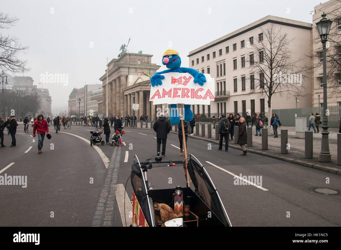 Berlin, Germany. 4th February, 2017. Protest against Donald Trump in ...
