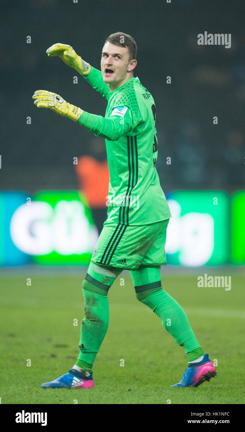 Berlin, Germany. 04th Feb, 2017. Ingolstadt's goalkeeper Martin Hansen ...