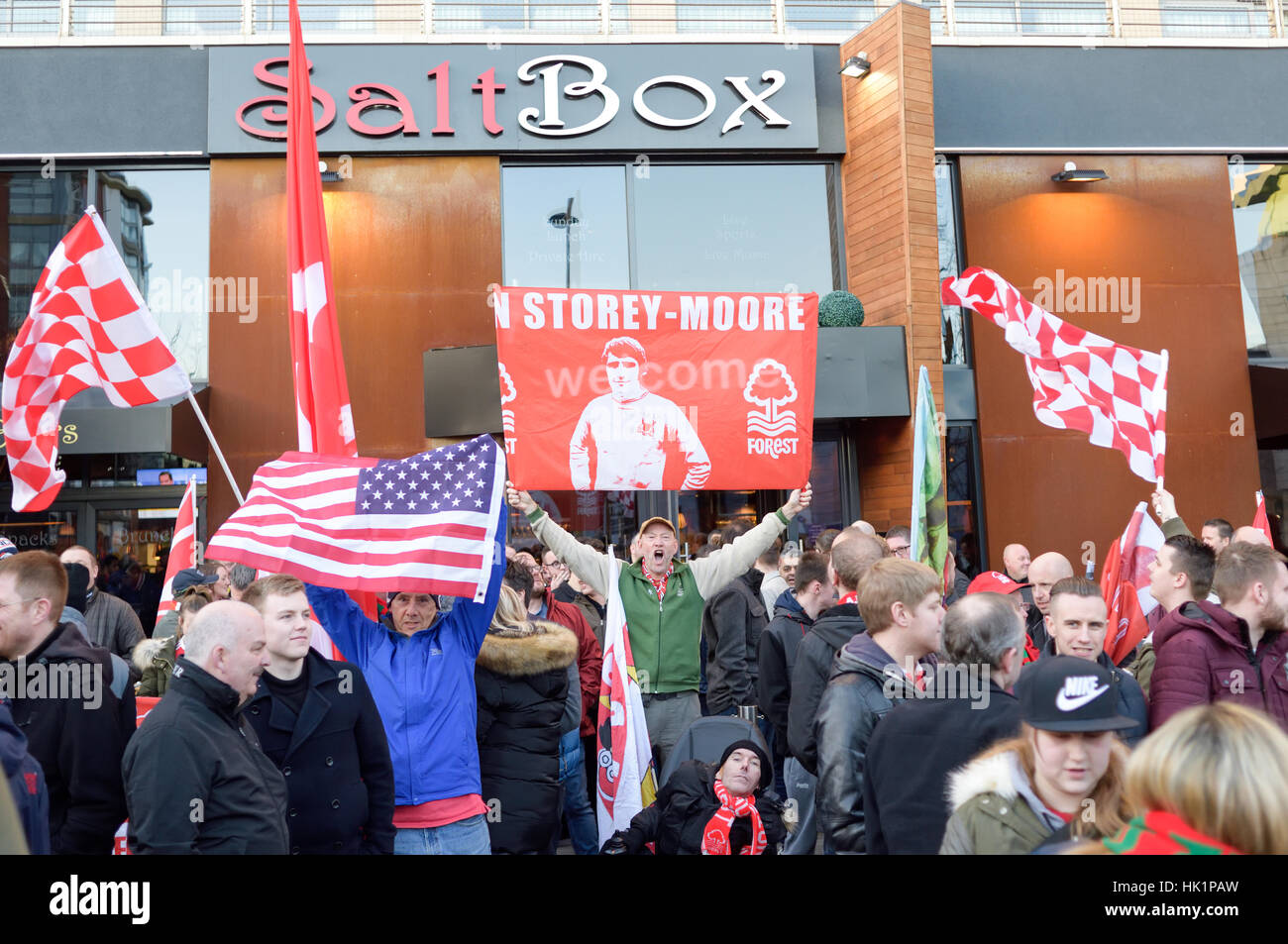 Saltbox nottingham forest fans hi-res stock photography and images - Alamy