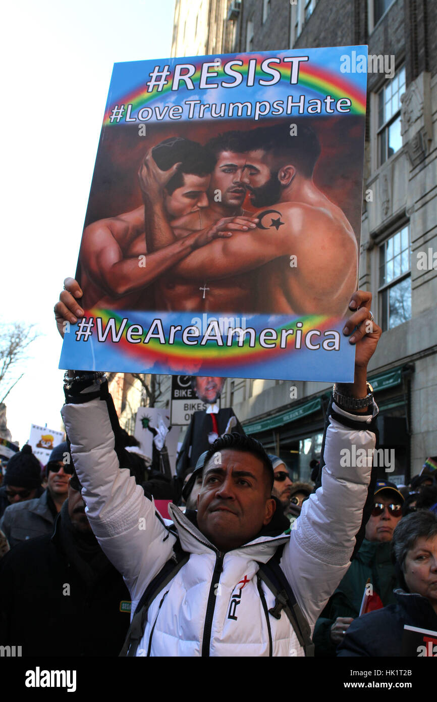 New York City, USA. 4th Feb, 2017. LGBT Solidarity Rally at Stonewall ...