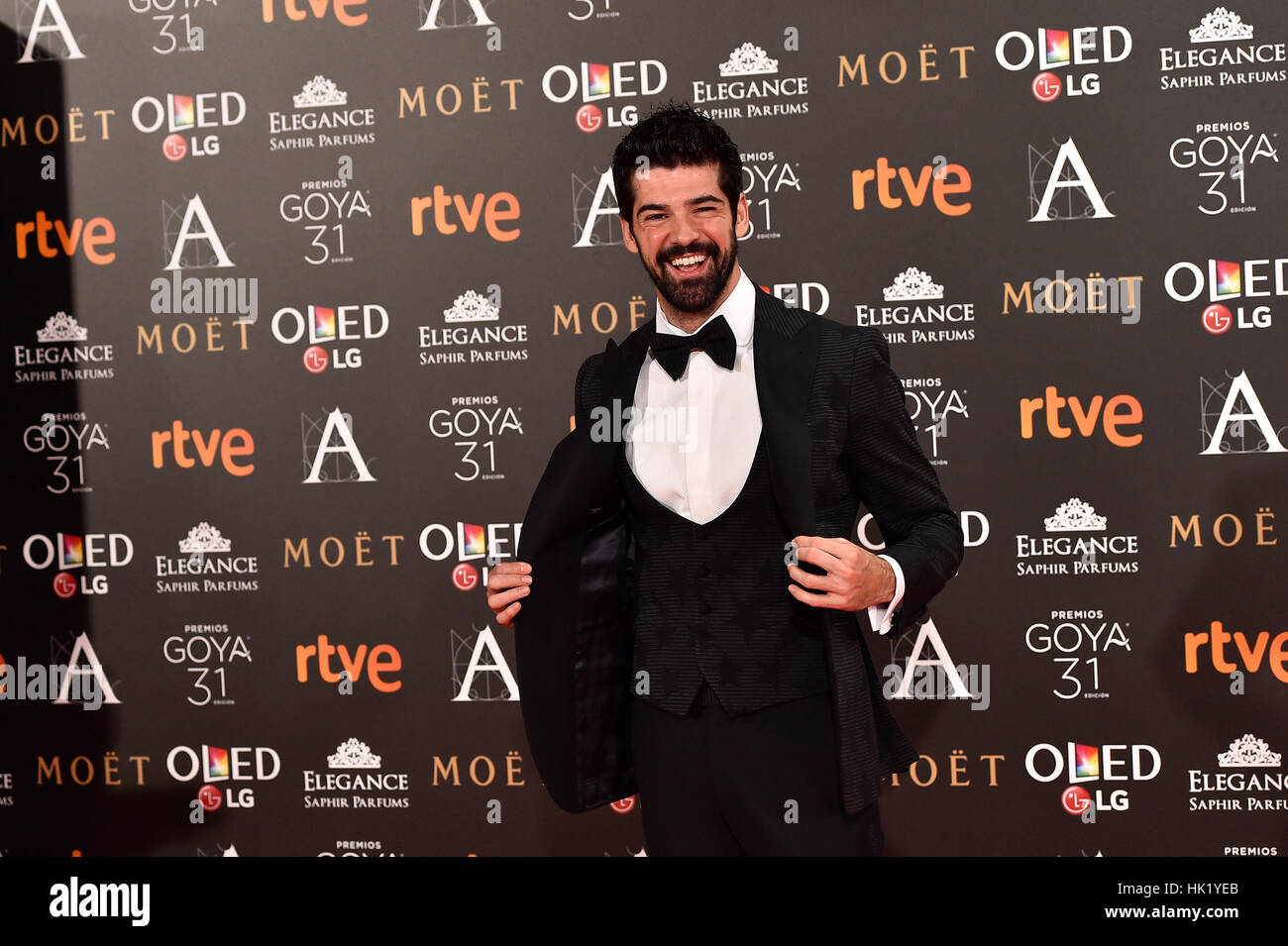 Madrid, Spain. 4th Feb, 2017. Actor Miguel Angel Muñoz at a photocall ...