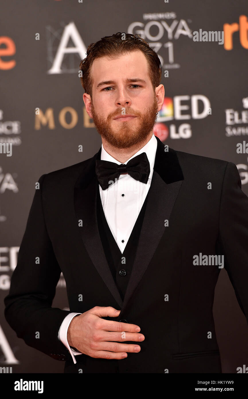 Madrid, Spain. 4th Feb, 2017. Actor Alvaro Cervantes at a photocall ...