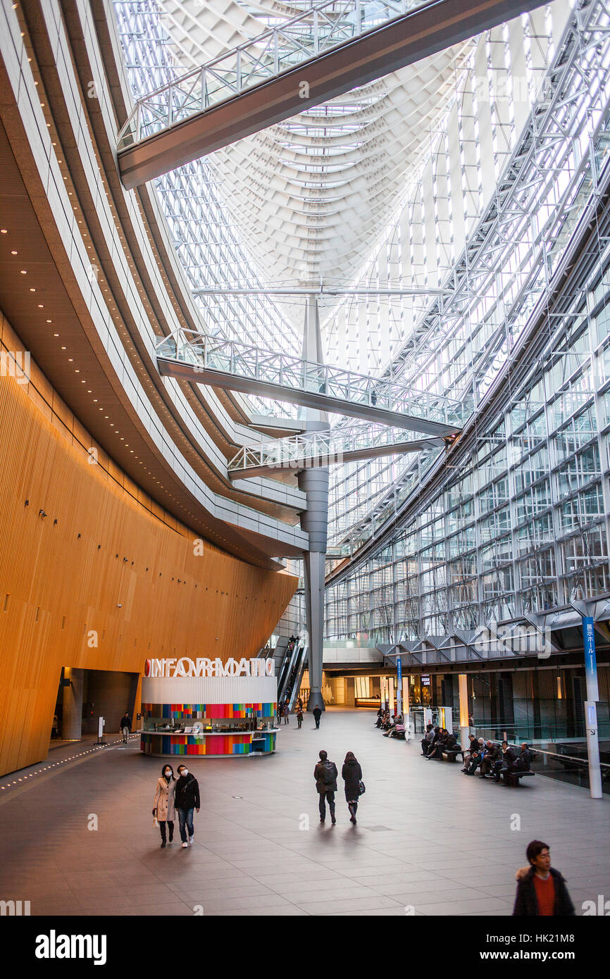 Tokyo International Forum, Congress center by architect Rafael Vinoly ...