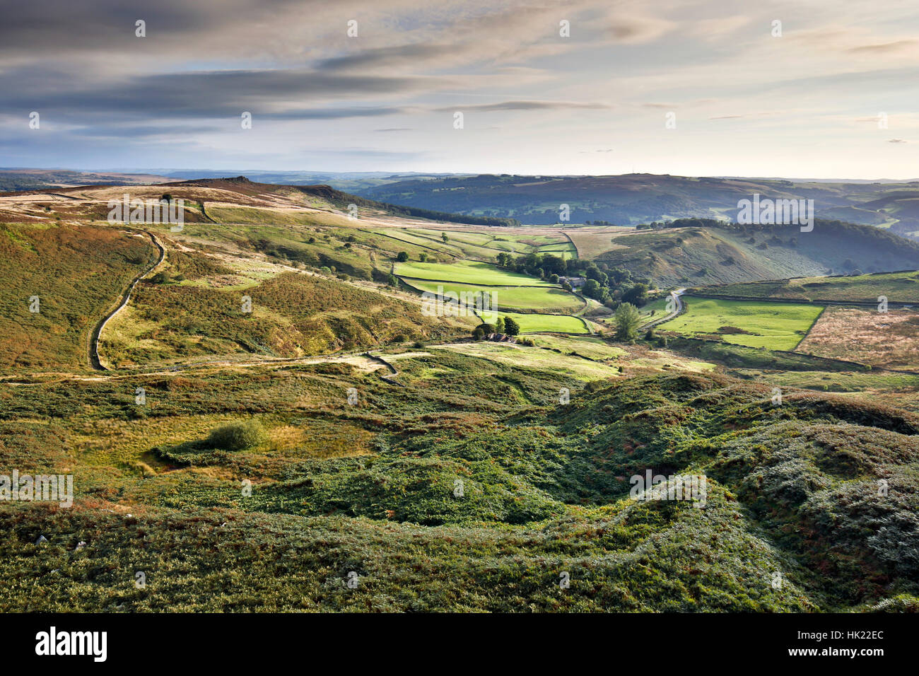 Callow Bank; View; Derbyshire; UK Stock Photo - Alamy