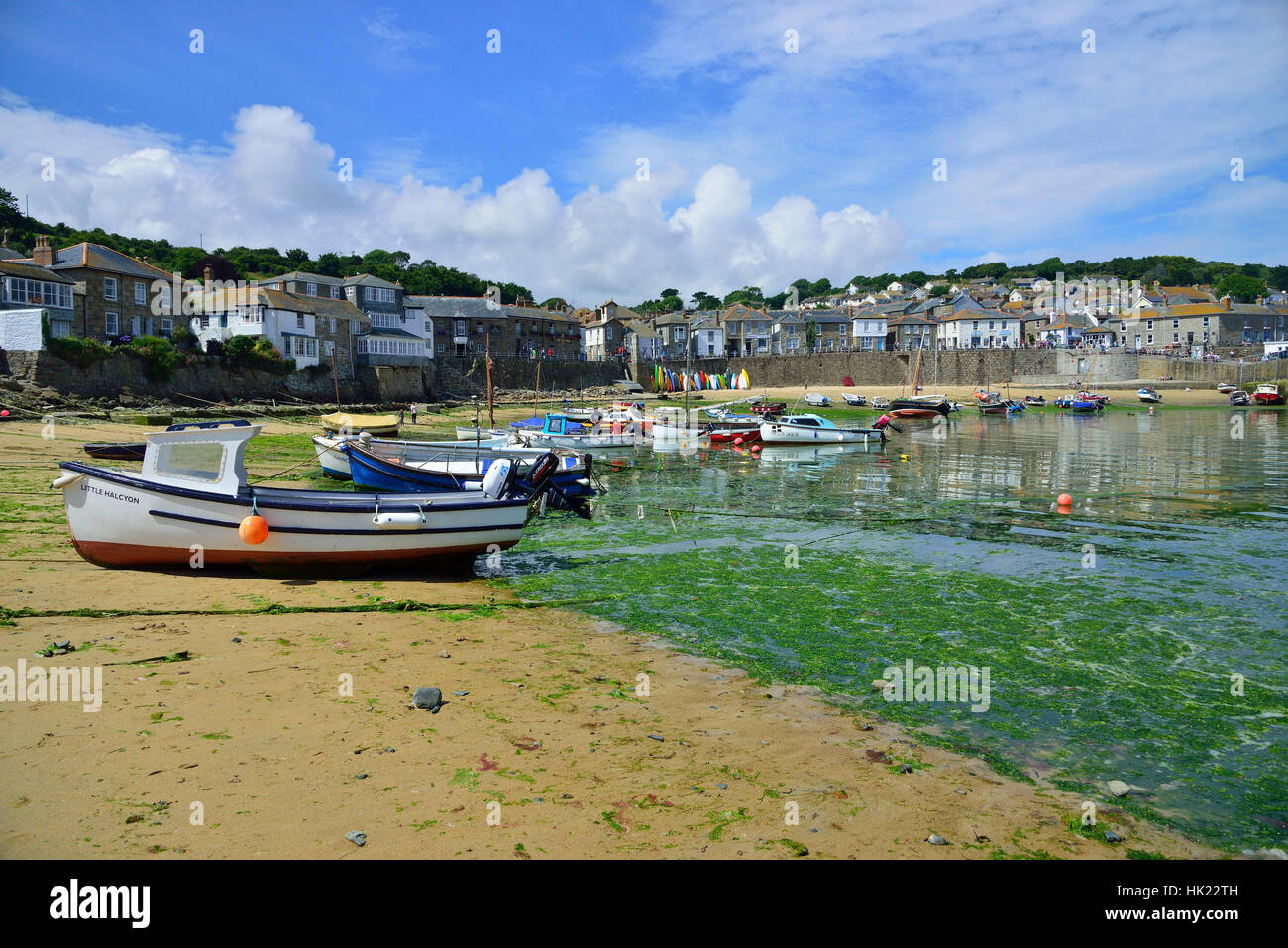 The picturesque and famous fishing and holiday village of Mousehole at ...