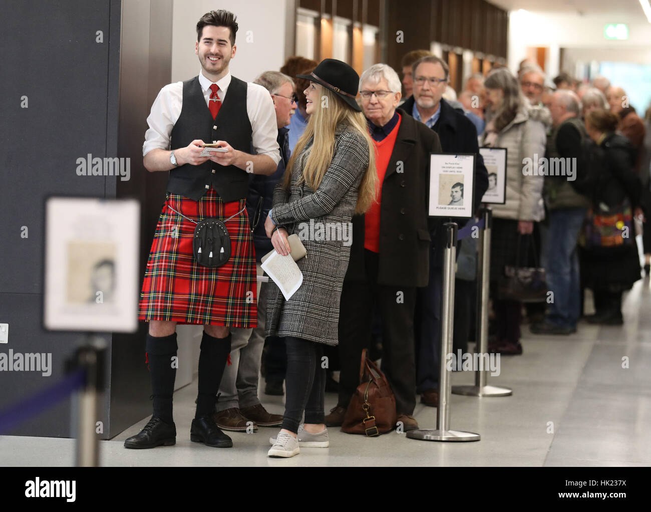 Robert burns fans rory donaldson hi-res stock photography and images ...
