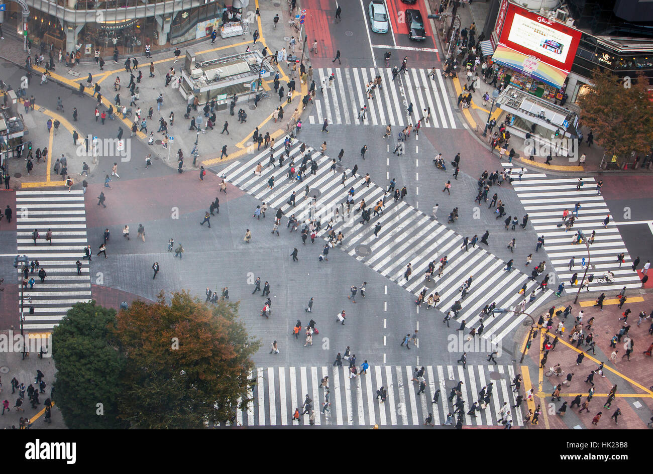 Shibuya scramble overview High Resolution Stock Photography and Images ...