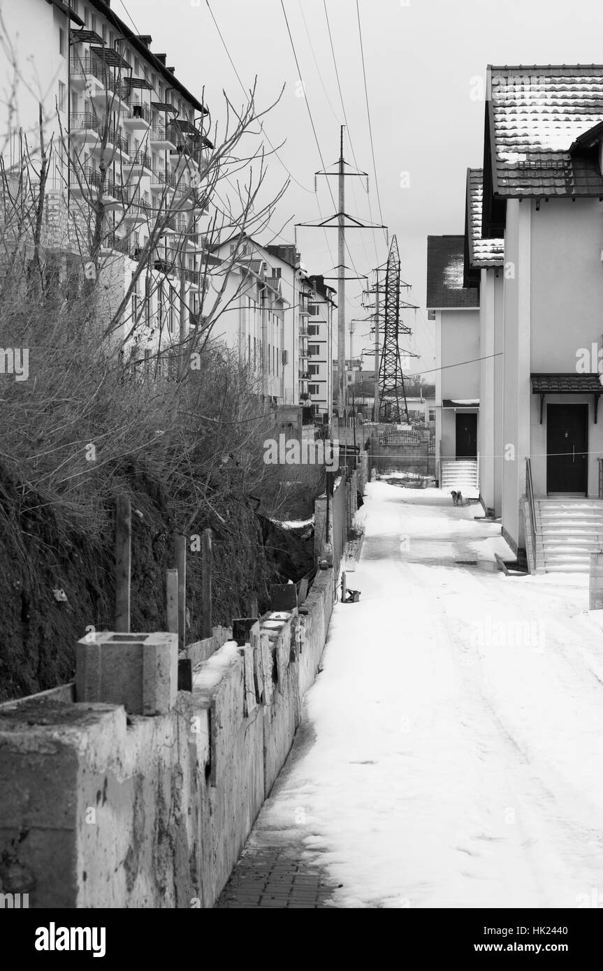 A street in perspective. Lines Stock Photo - Alamy