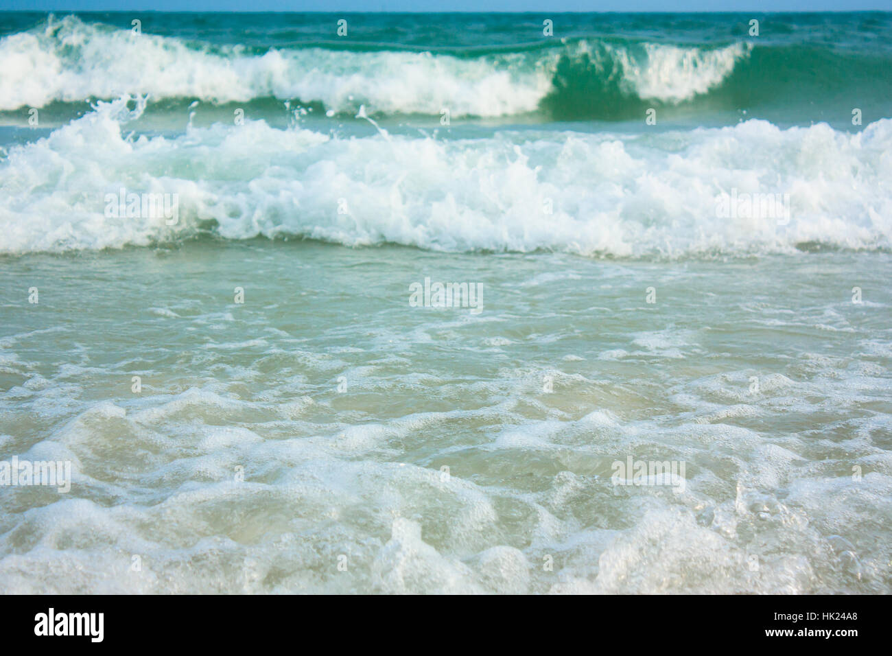 Beautiful Wave On The Beach Stock Photo - Alamy