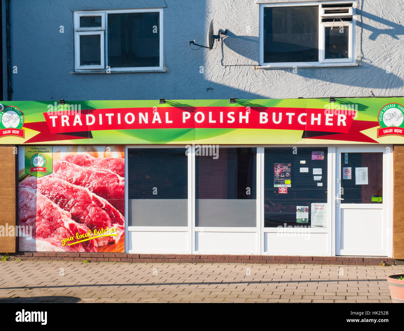 English butcher shop front hi-res stock photography and images - Alamy