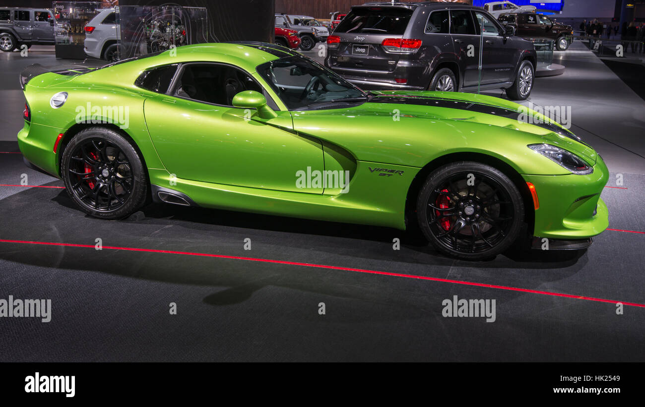 Dodge Viper SRT GT car at the North American International Auto Show ...