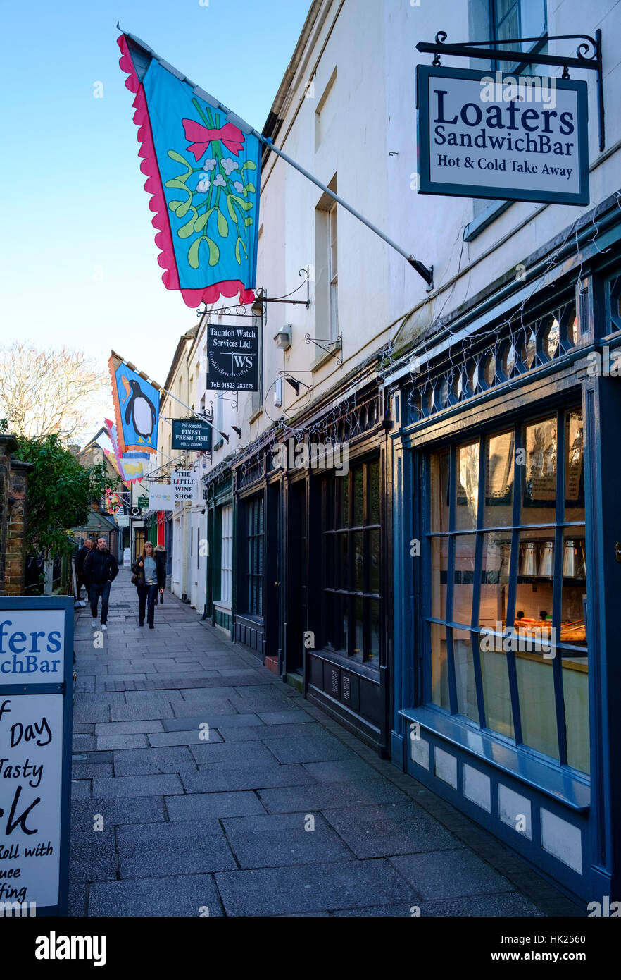 Taunton the county town of Somerset England Bath Place Stock Photo - Alamy