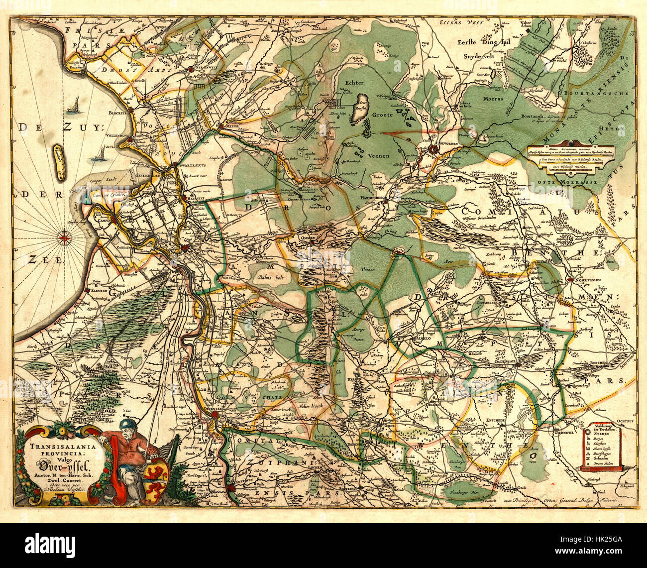 Map of holland 1658 hi-res stock photography and images - Alamy