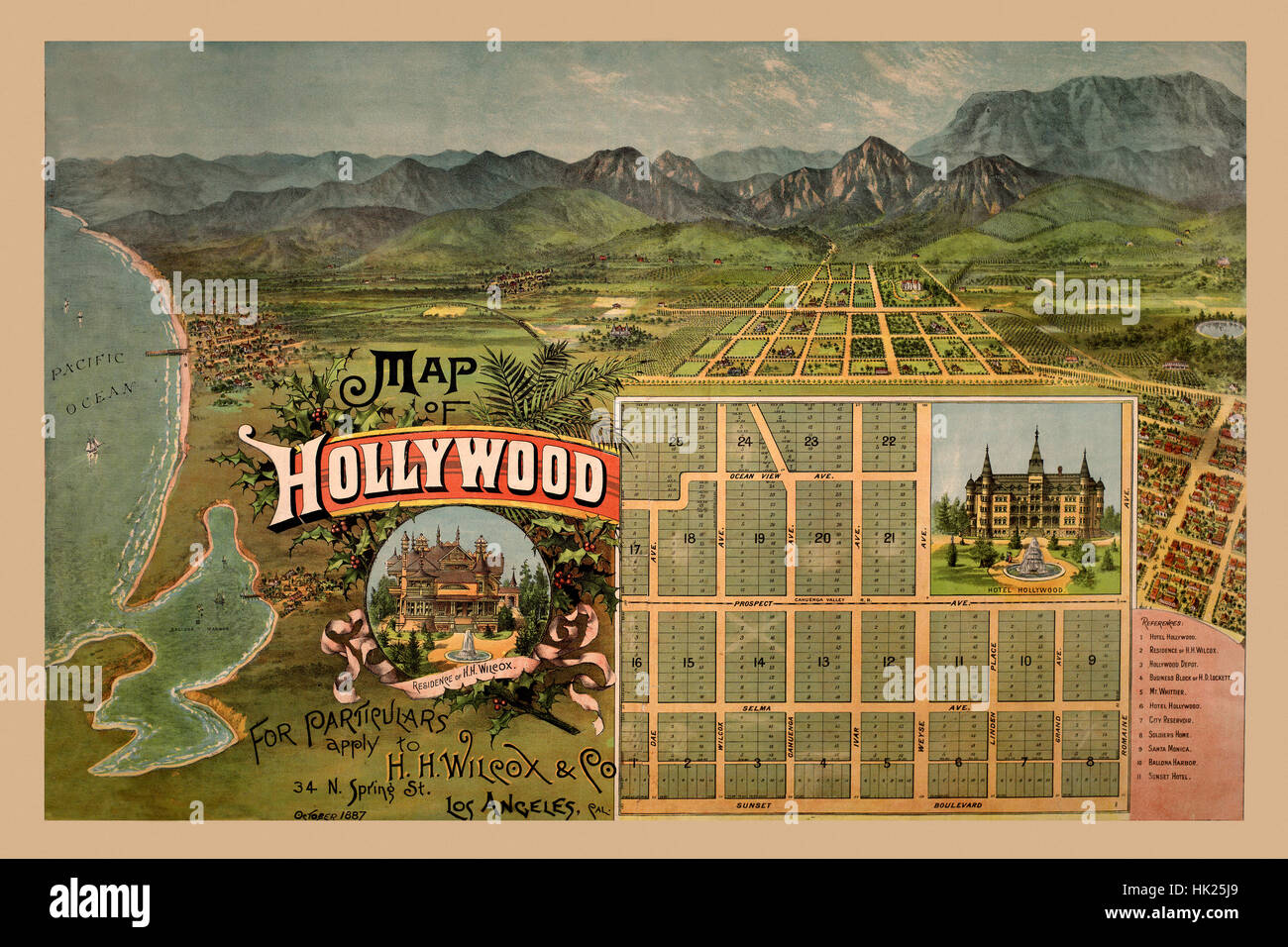 Hollywood Sign Map