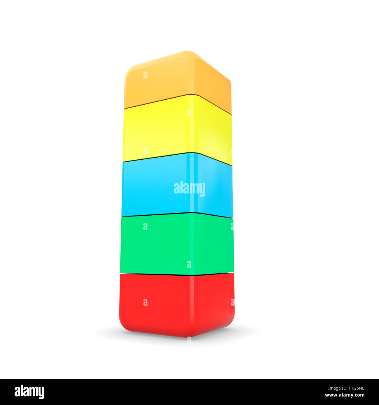 3d multicolor I letter nine isolated white background Stock Photo - Alamy