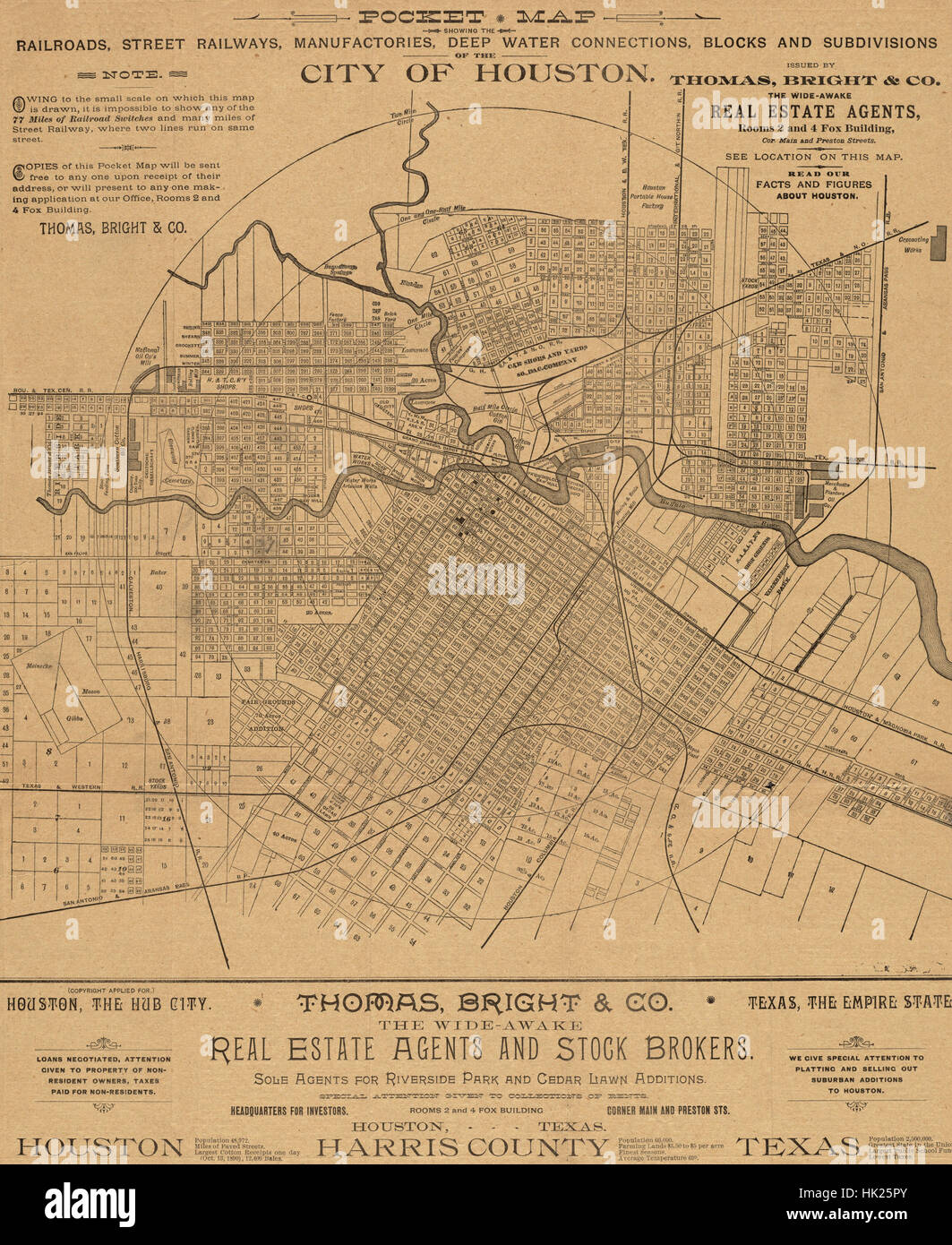Map of texas houston hi-res stock photography and images - Alamy