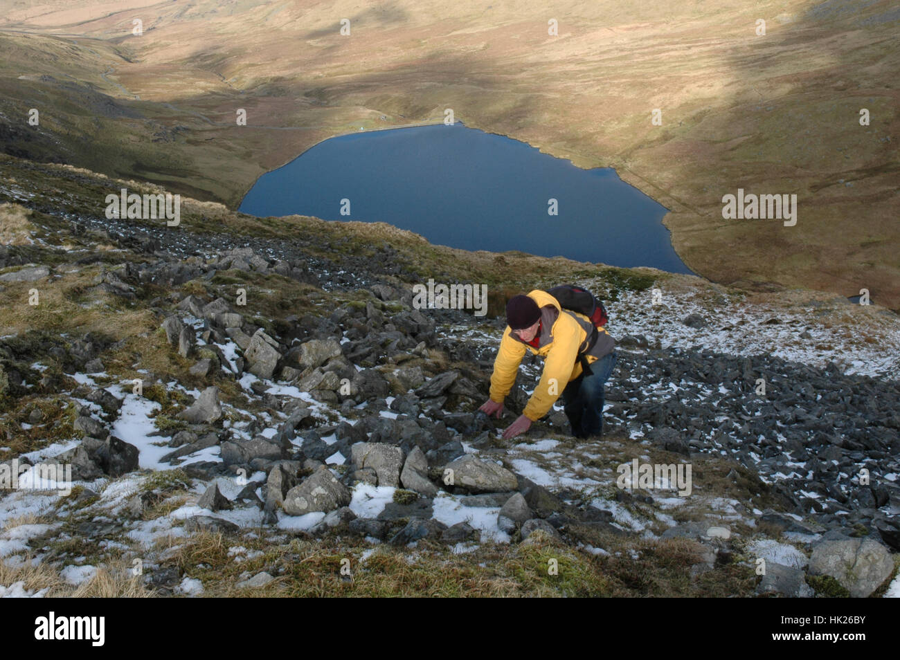 Climbing on steep slope hi-res stock photography and images - Alamy