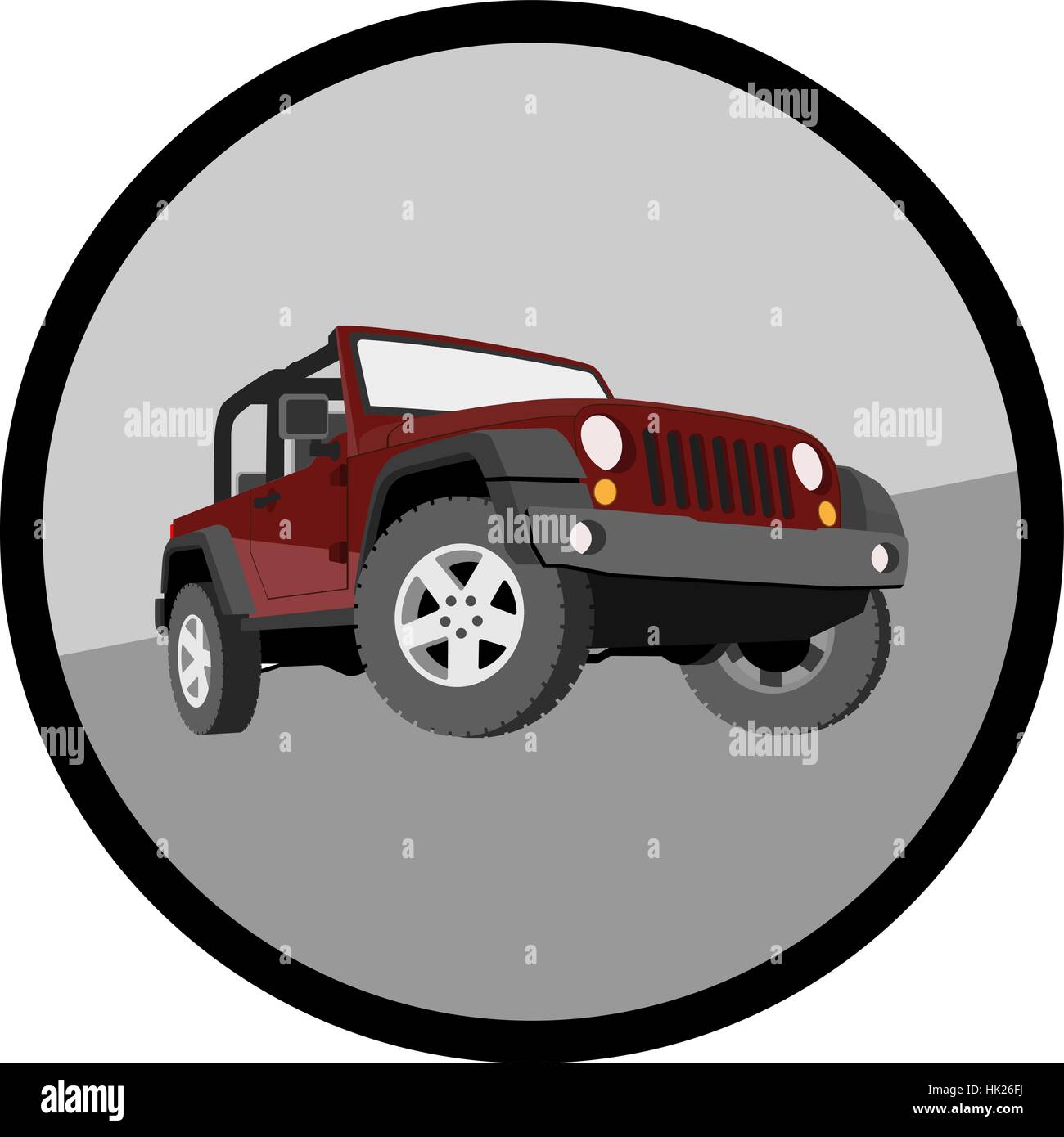 The car without a roof. Vector illustration Stock Vector Image & Art ...