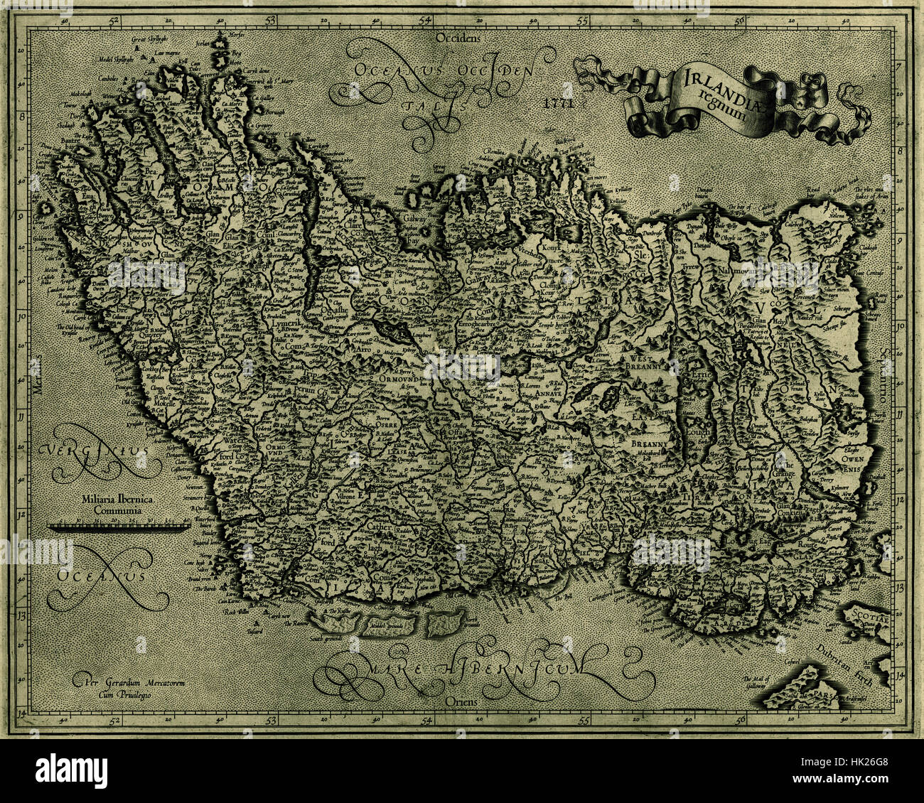 Map of ireland 1771 hi-res stock photography and images - Alamy