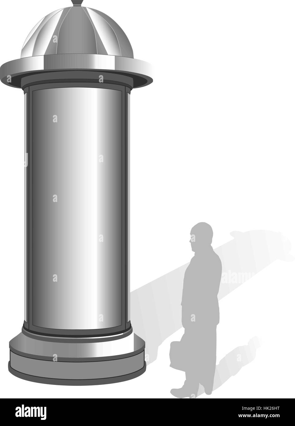 Poster stand for outdoor advertising. Vector illustration Stock Vector ...