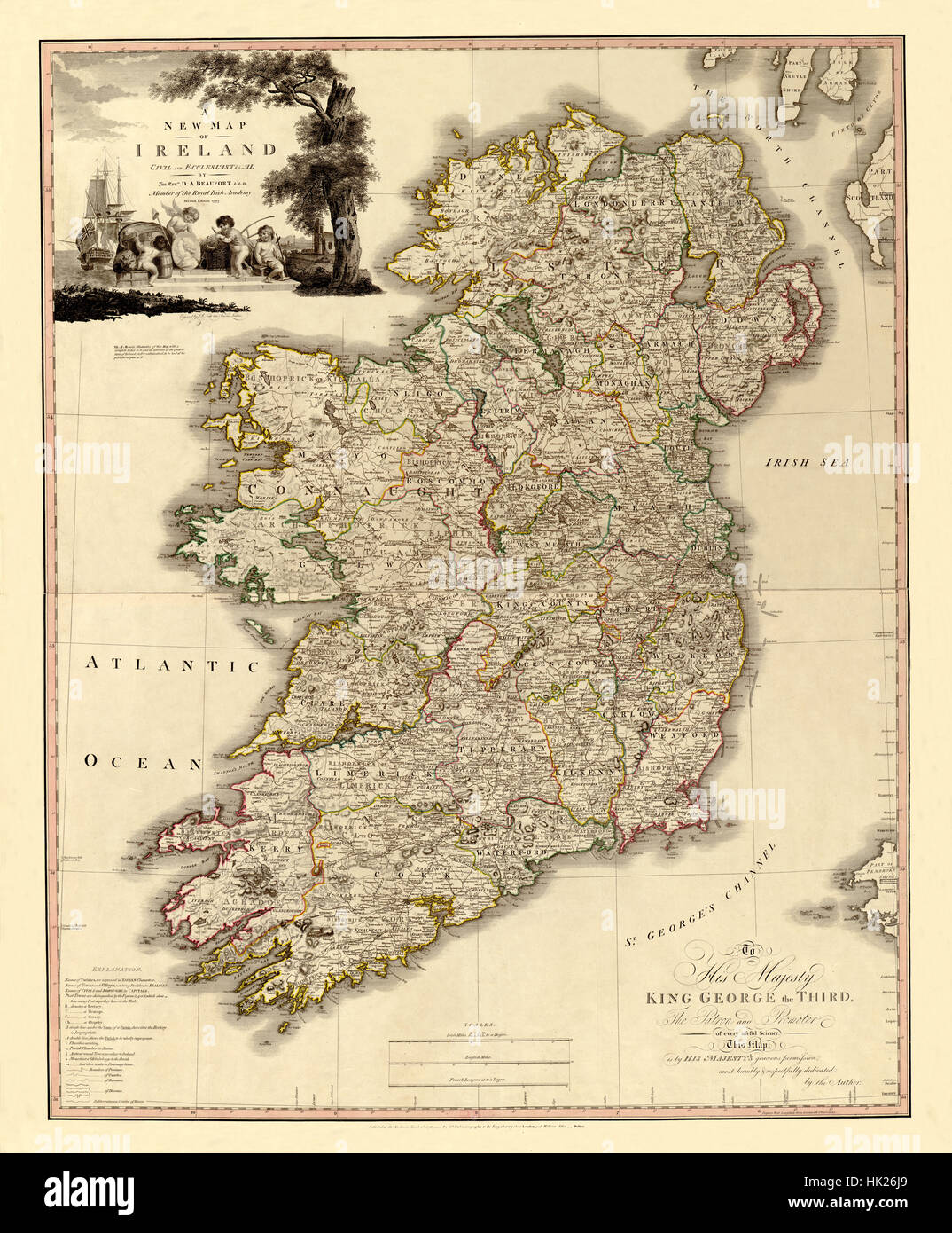 Ireland map hi-res stock photography and images - Alamy