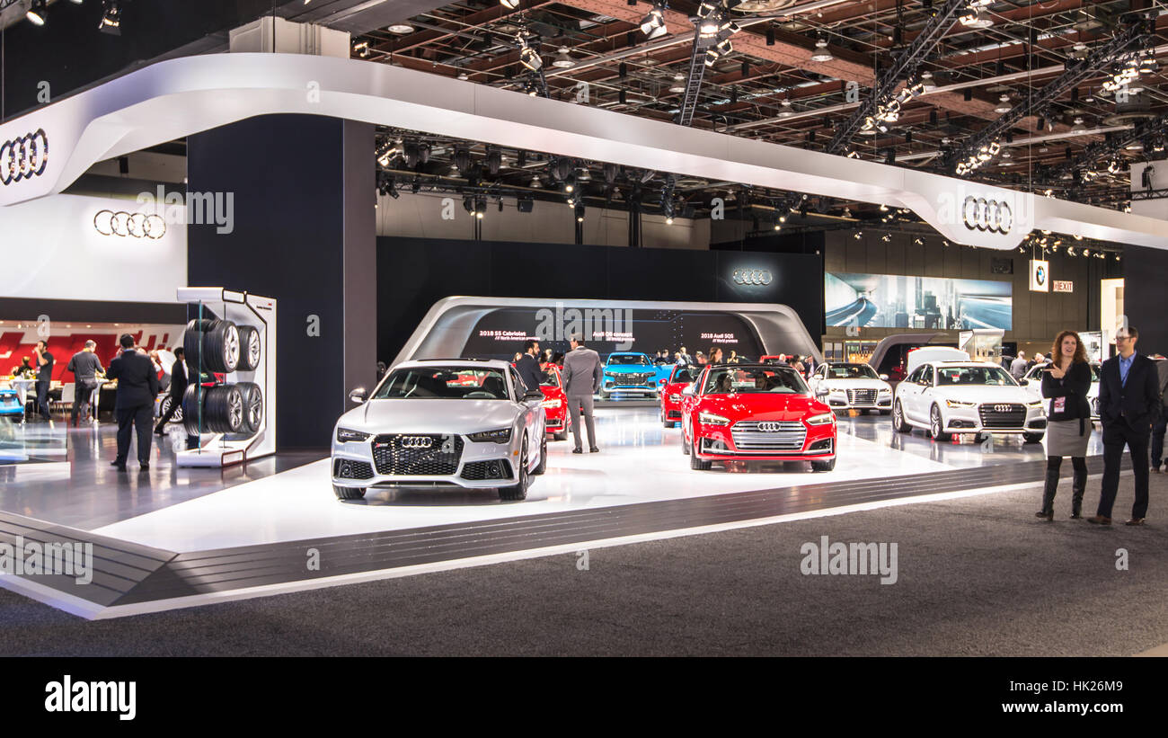 Audi marque exhibit at the North American International Auto Show ...